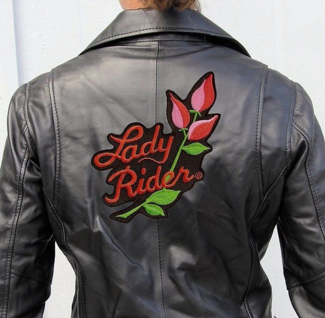 Red Roses Lady Rider Embroidered Biker Patch – Leather Supreme
