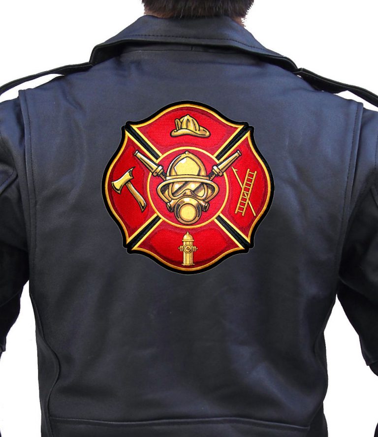 Fire Fighter Maltese Cross Fireman Biker Patch – Leather Supreme