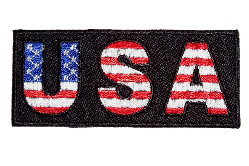 Patriotic American Flag USA Embroidered Biker Patch – Leather Supreme