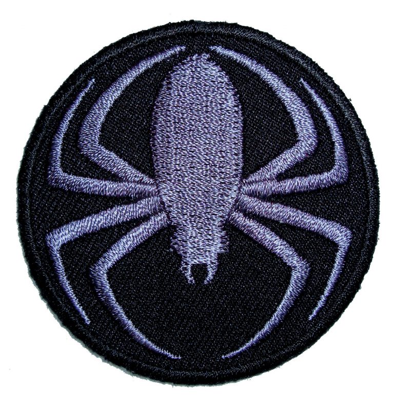 Grey Tribal Style Spider Embroidered Biker Patch – Leather Supreme