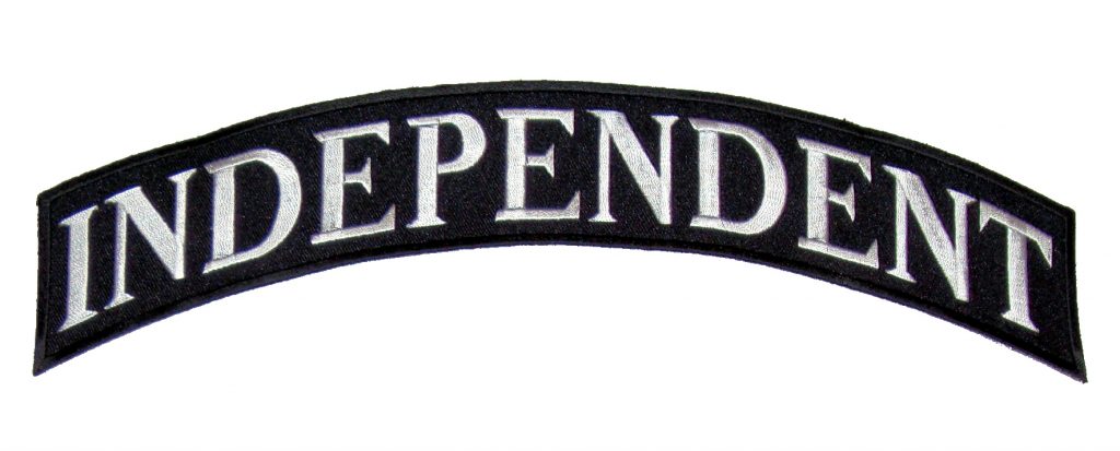 Patriotic Independent Embroidered Rocker Biker Patch – Leather Supreme