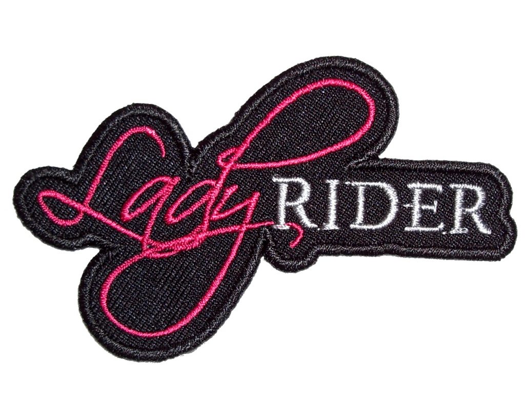 Lady Rider Saying Embroidered Lady Patch – Leather Supreme