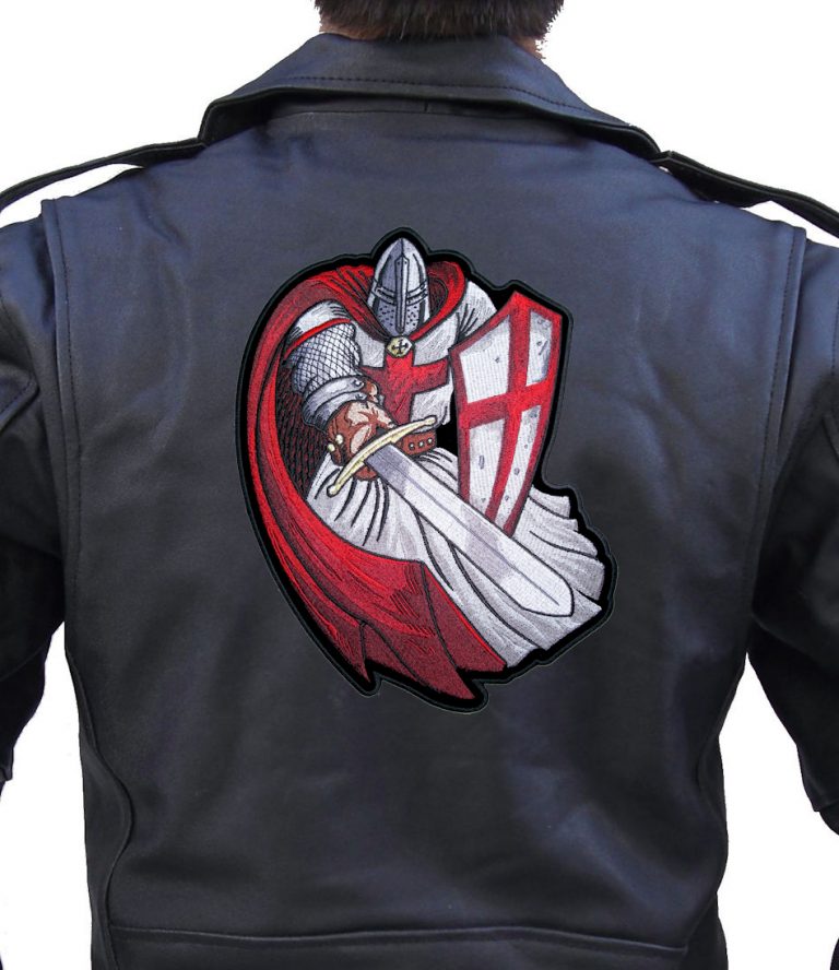 Christian Red and White Templar Crusader Knight Patch – Leather Supreme